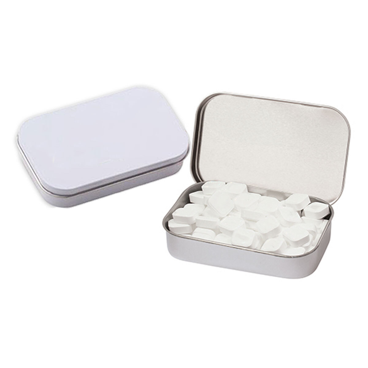 Brilliant: Large Hinged Mint Tin with Printed Peppermints