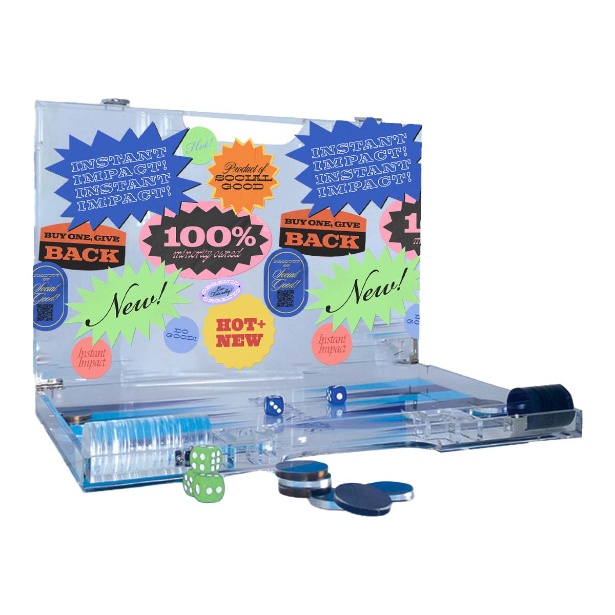 Brilliant: Custom Acrylic Backgammon Set