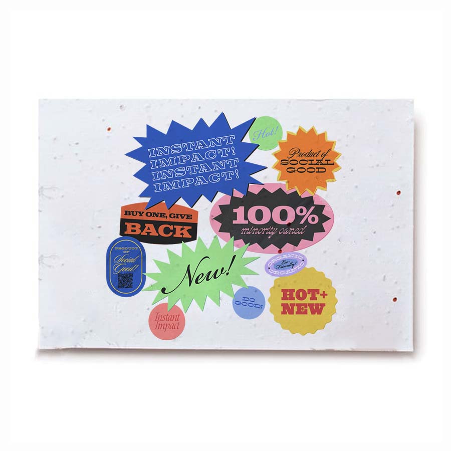 Brilliant: Seed Paper Note Card