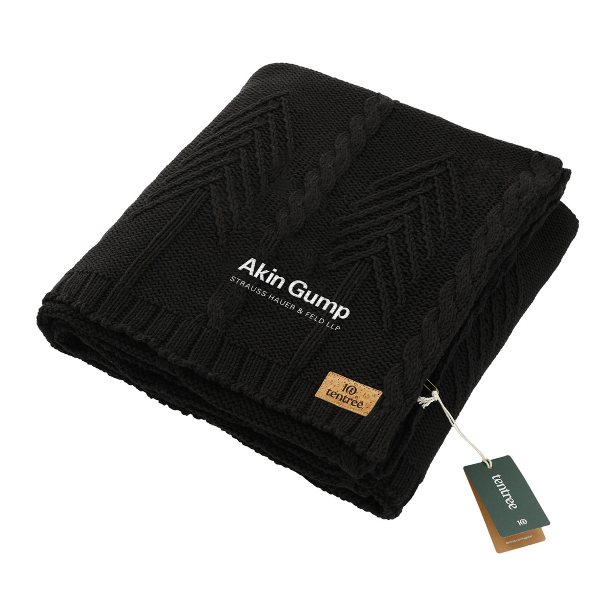 Brilliant: tentree Organic Cotton Cable Knit Blanket
