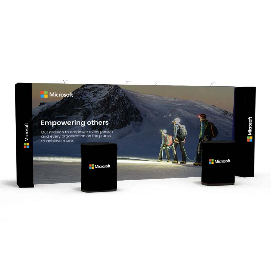 Brilliant: 20' Premium Straight Display Kit