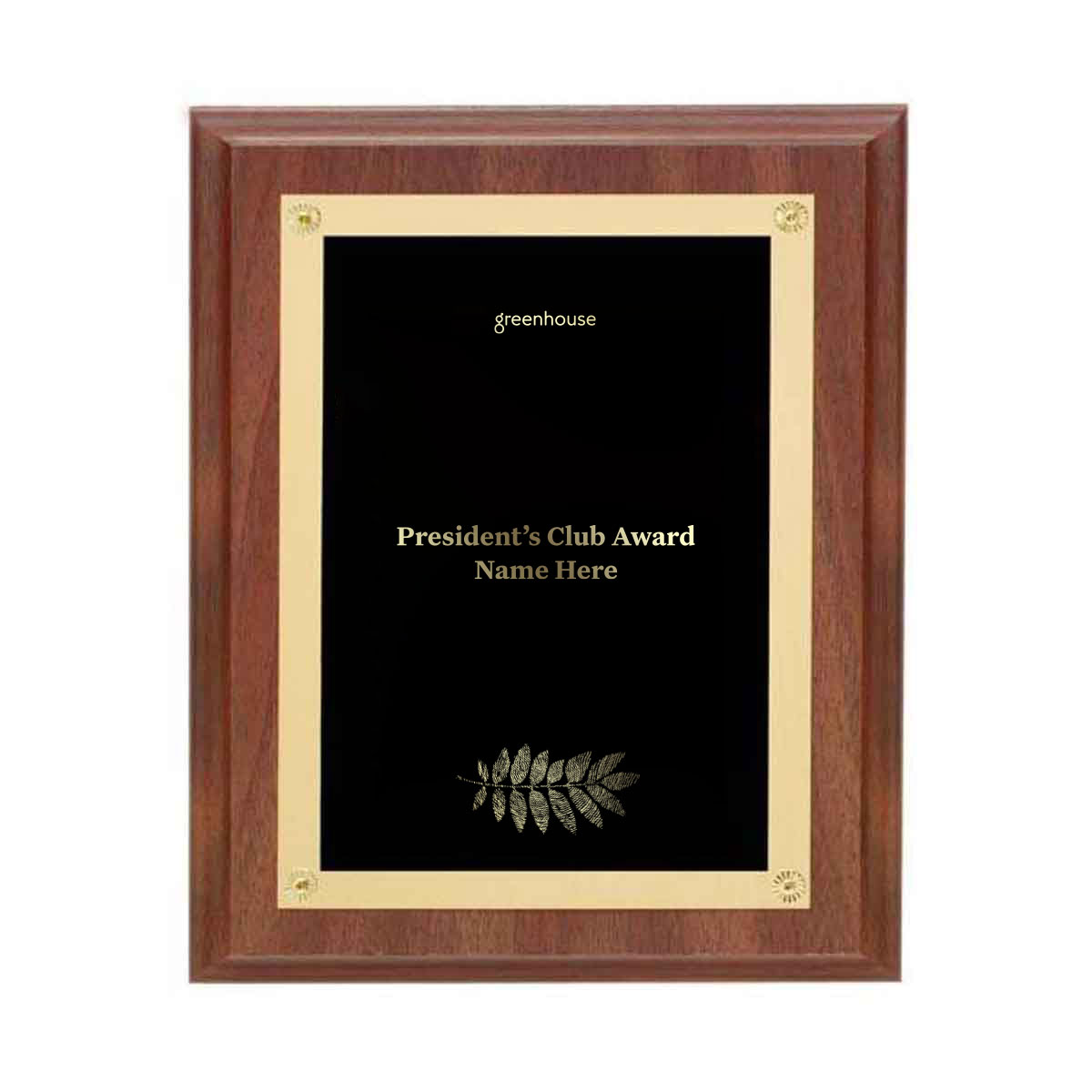 Brilliant: Walnut Plaque