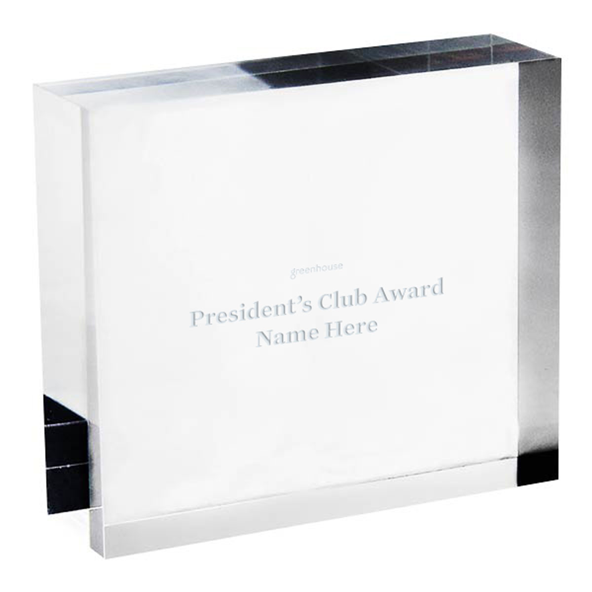 Brilliant: Block Acrylic Nameplate