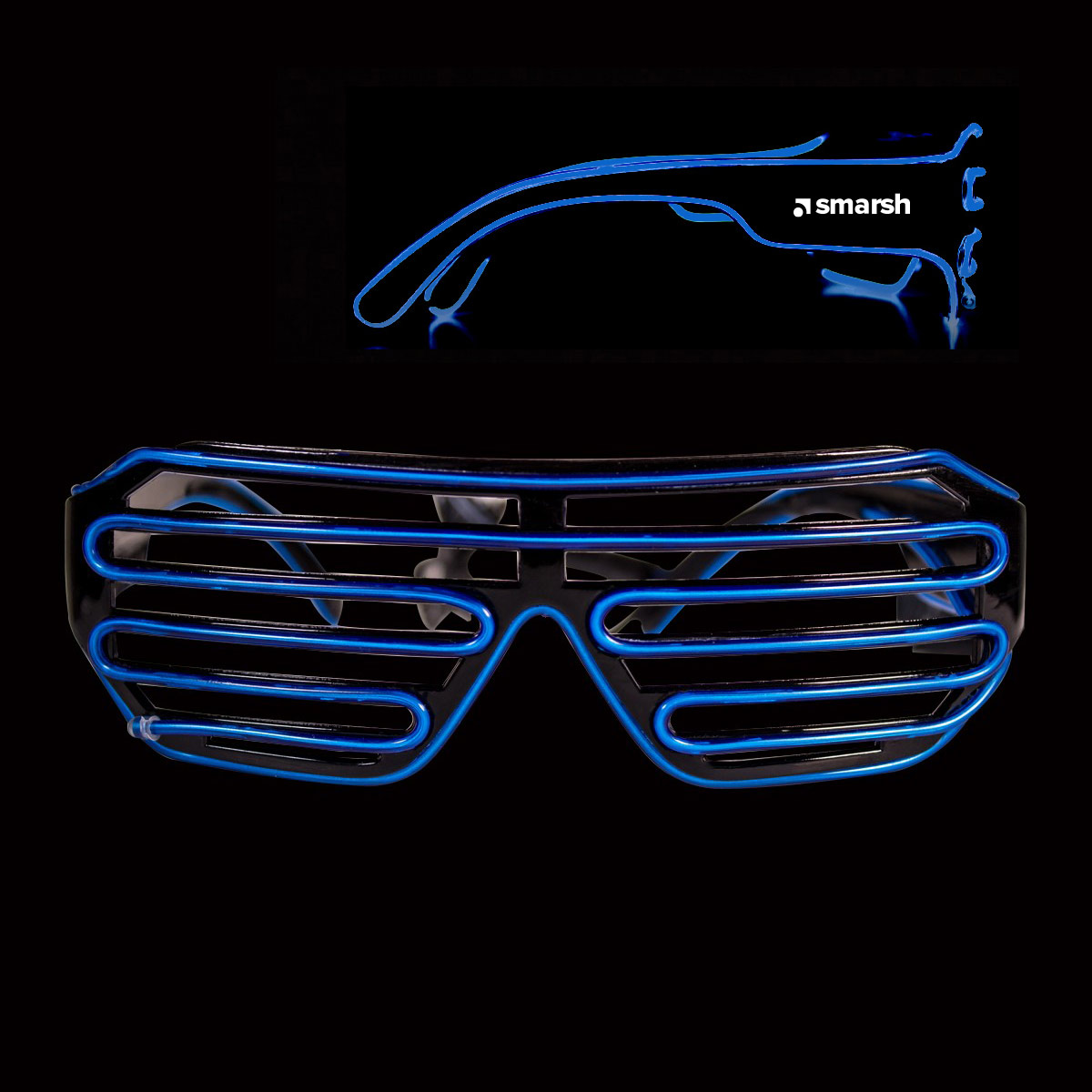 Brilliant: Slotted LED Sunglasses