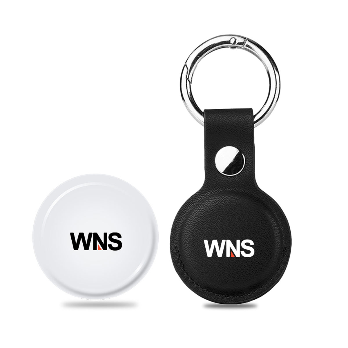 Brilliant: Apple Custom AirTag + Leather Holder - Gift Box